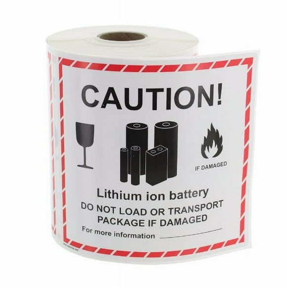 Lithium Battery Warning Label