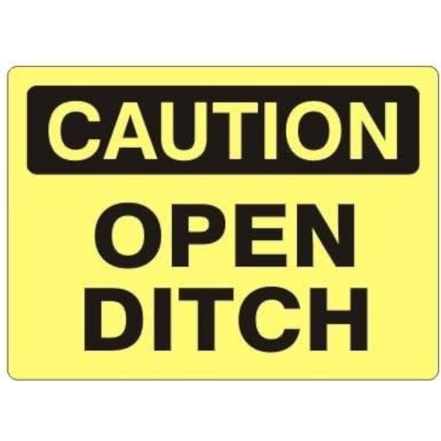 3D - Effect "DANGER" Warning Sign with Diagonal Stripes Metal Tin Sign ...