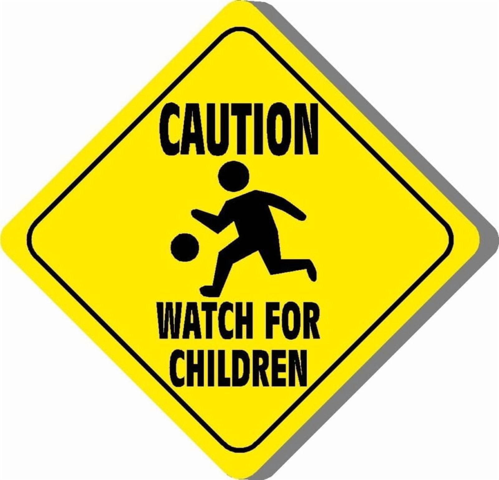 CAUTION WATCH FOR CHILDREN SIGN signs slow playing at play safety Size ...