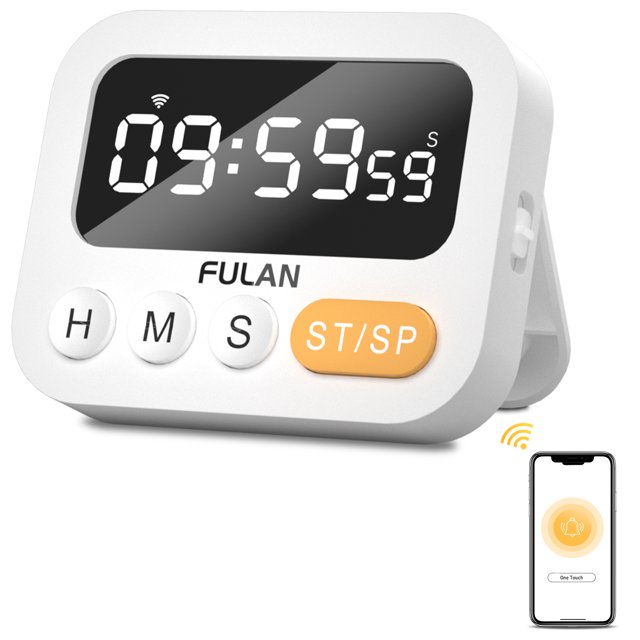 CAUTUM Digital Kitchen Timer, WIFI Countdown Count up Timer Adjustable ... CAUTUM Digital Kitchen Timer, WIFI Countdown Count up Timer Adjustable ...