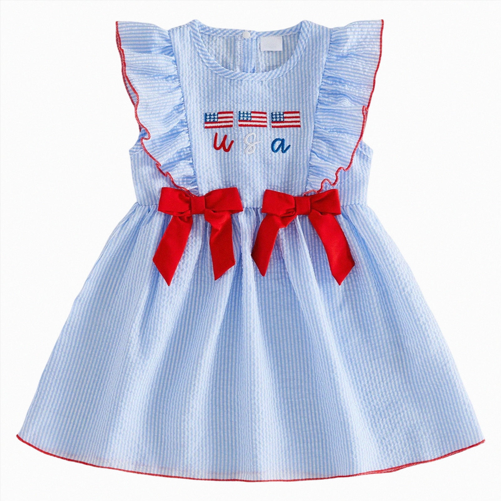 CAUYDY 3-18 Months Baby Infant Girls 4th of July Clothes 1T 2T 3T 4T ...