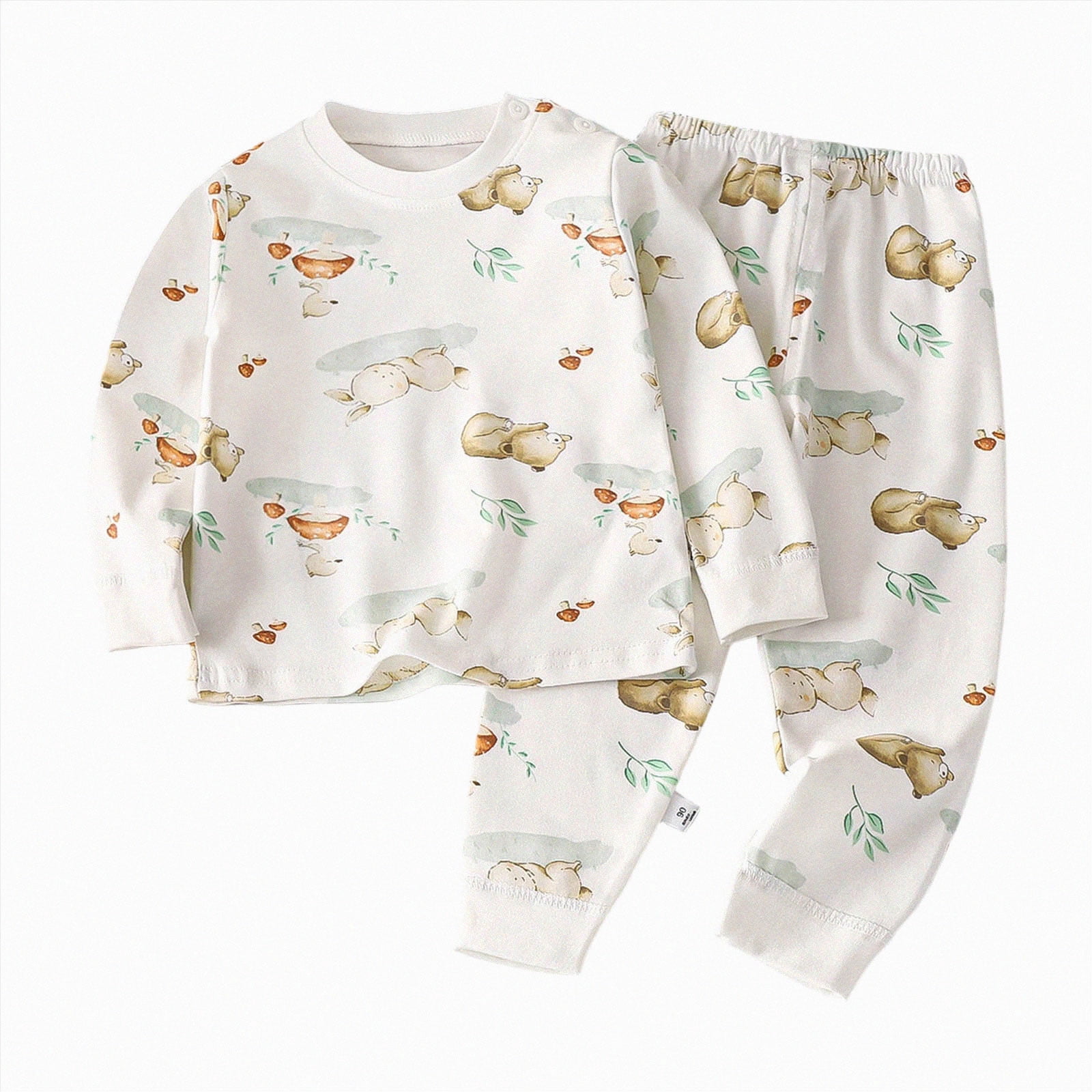 CAUYDY 4T 5T Toddler Boy Outfits Baby Girls Pjs Long Sleeve Top and ...