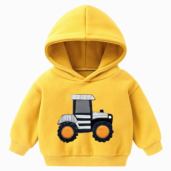 CAUYDY Baby Boys Fleece Hoodie Boy Girls Cotton Patterned Pullover ...