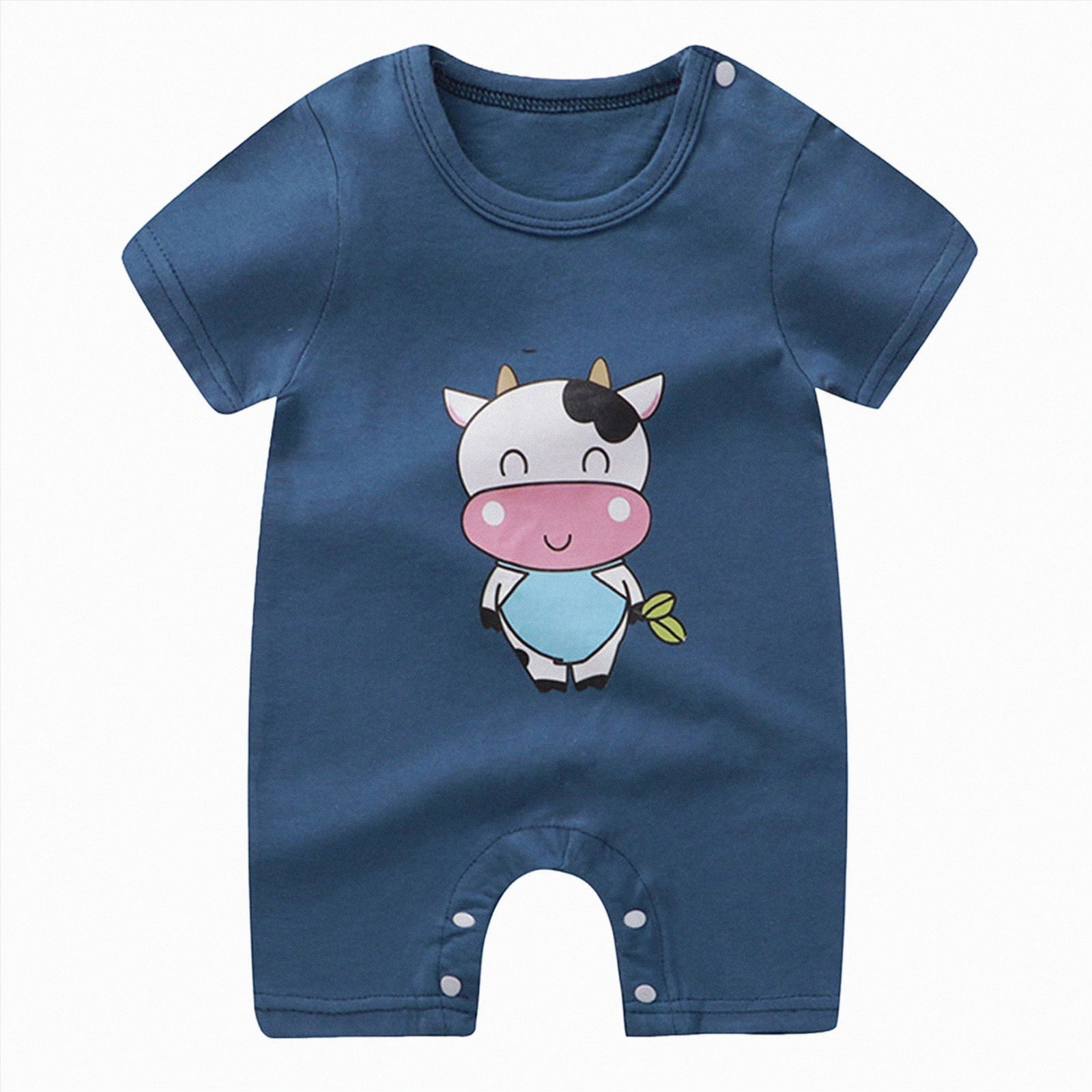 CAUYDY Baby Boys Girls Romper Short Sleeve Summer Crewneck Jumpsuits ...