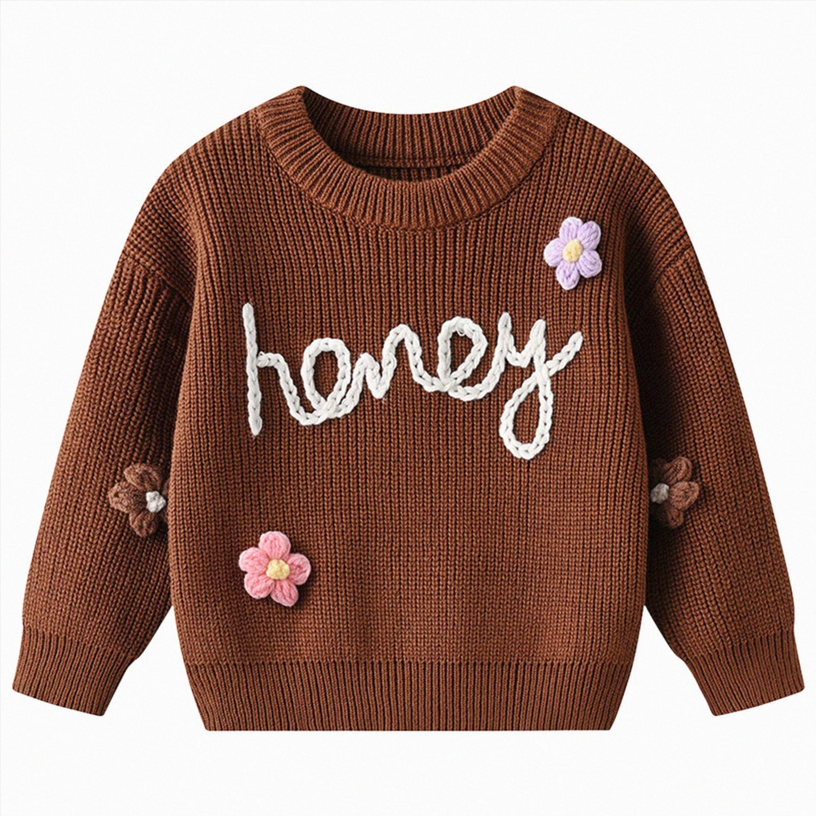 CAUYDY Baby Girl Boy Cotton Sweater Knit Clothes Toddler Hand ...