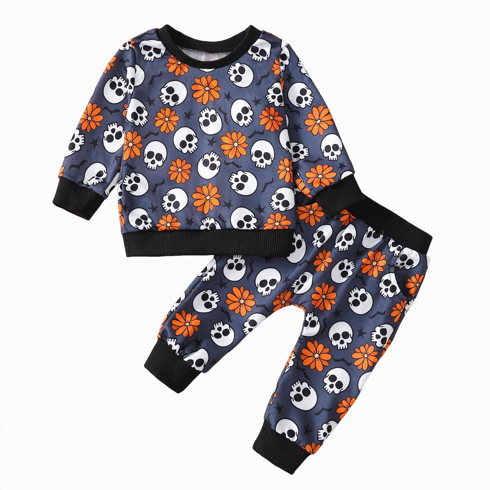 CAUYDY Baby Girl Halloween Outfit Long Sleeve Sweatshirt Toddler ...