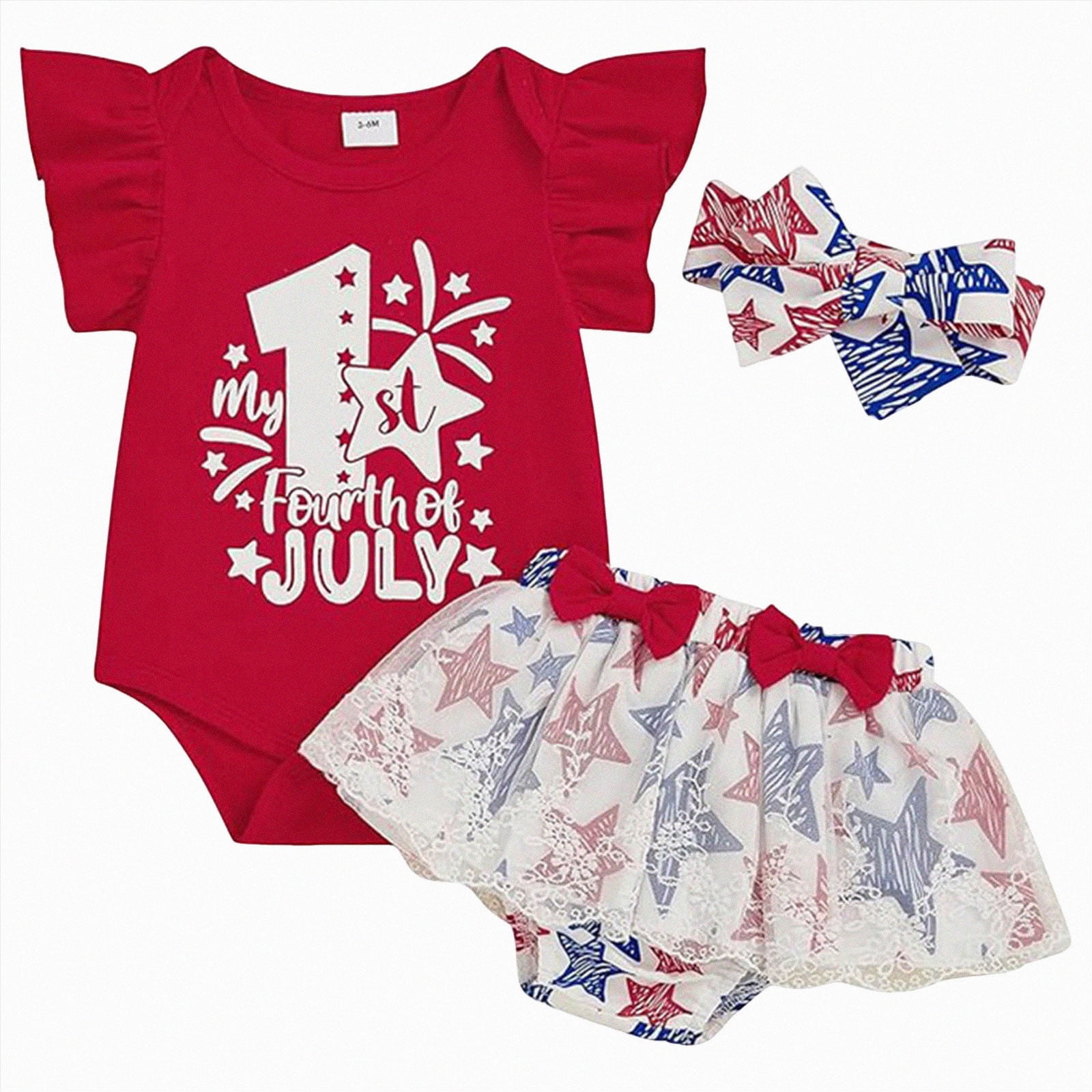 CAUYDY Baby Girl Summer Clothes Floral Romper Bubble Onesie Short ...