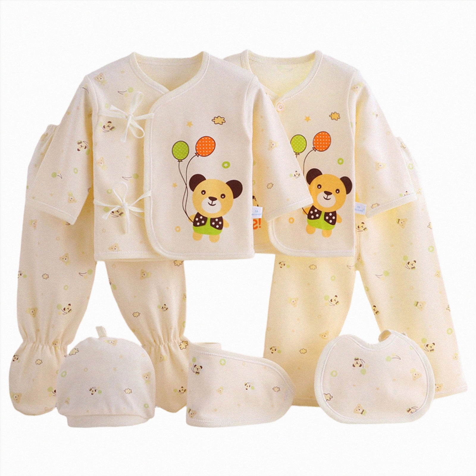 CAUYDY Baby Girls Boys Outfits Infant Pajamas 2 Long Sleeve Top & 2 ...