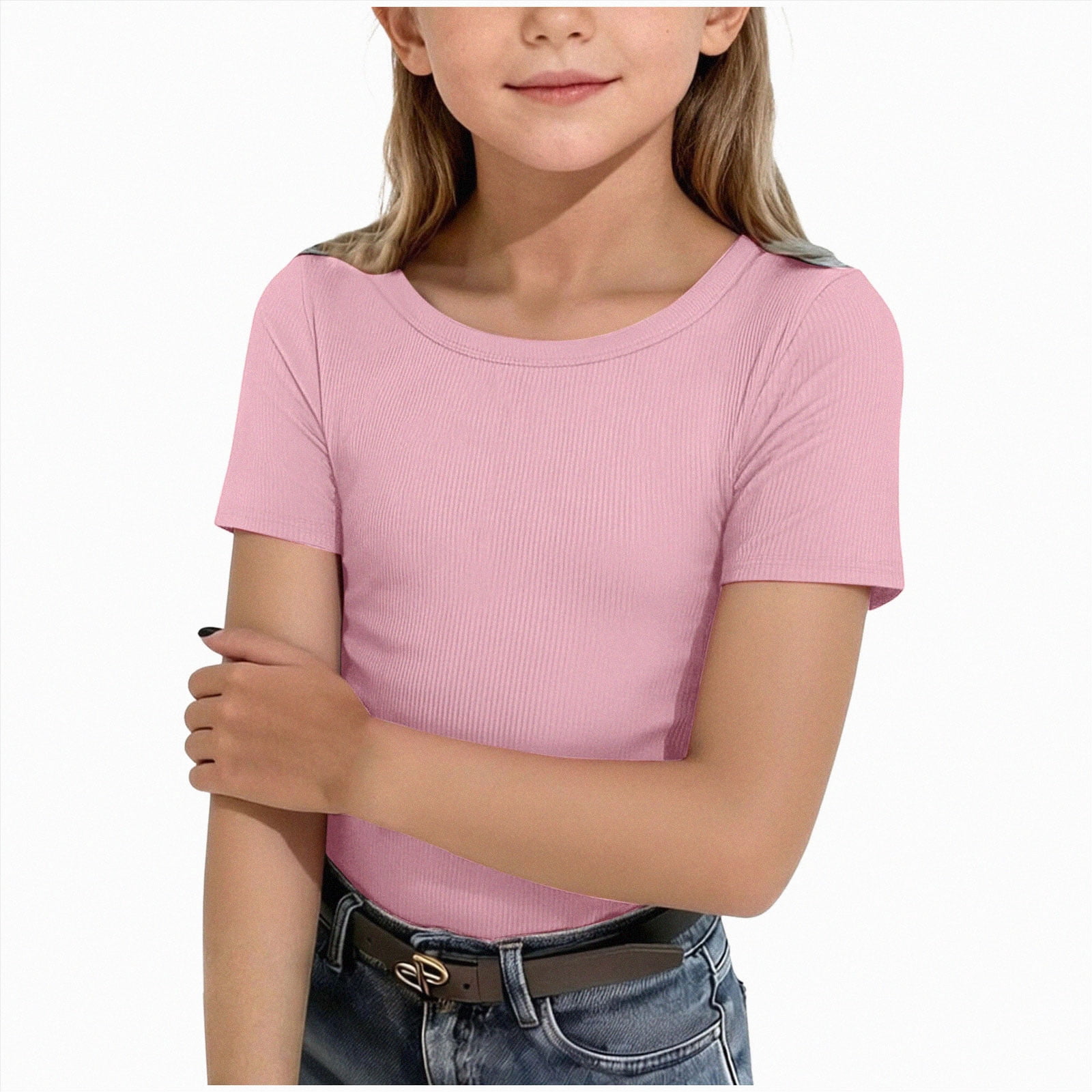 CAUYDY Baby Girls Short Sleeve T-Shirts Infant Soft Cotton Tee Toddler ...