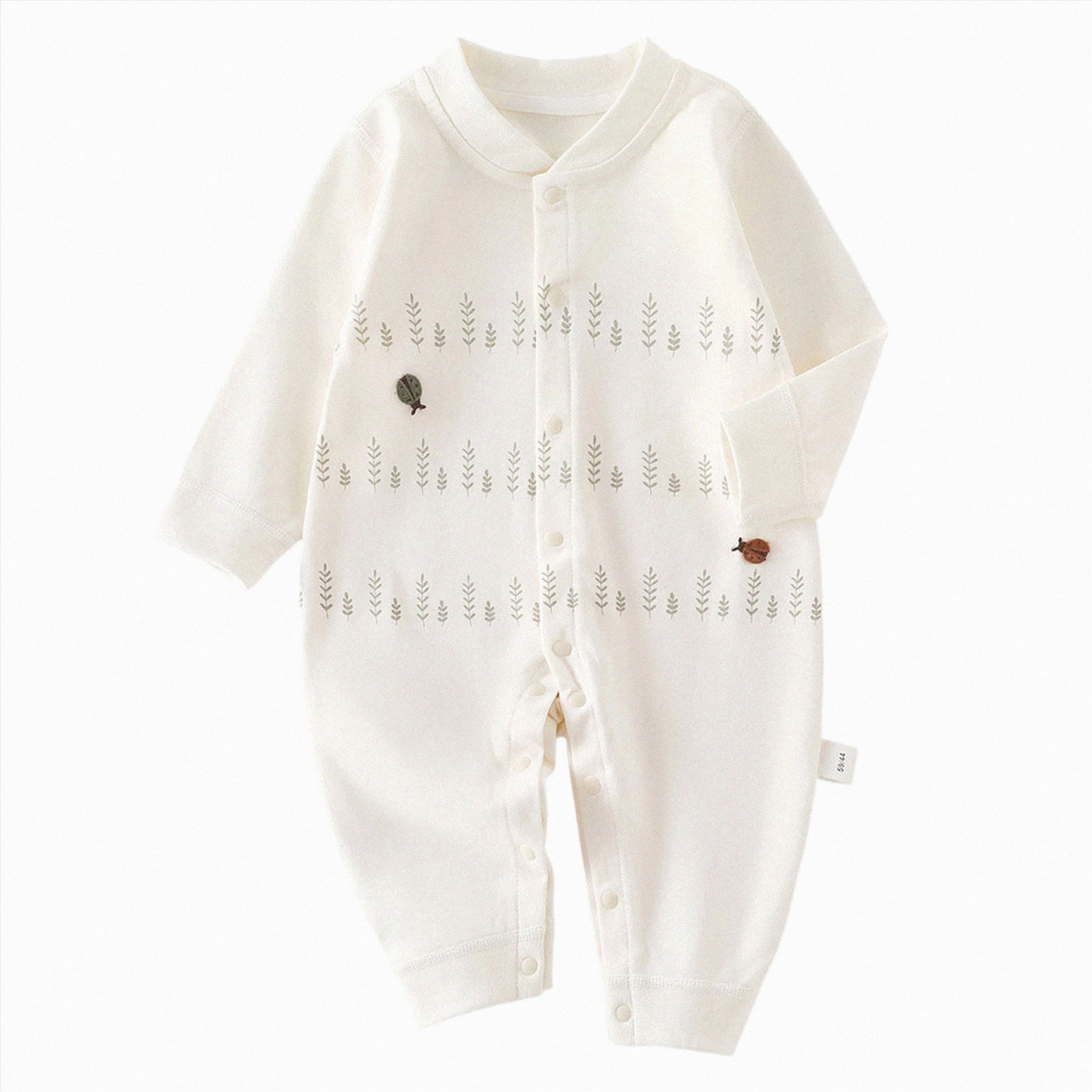 CAUYDY Baby Long Sleeve Romper Cotton Cute Heart Print Newborn Infant ...