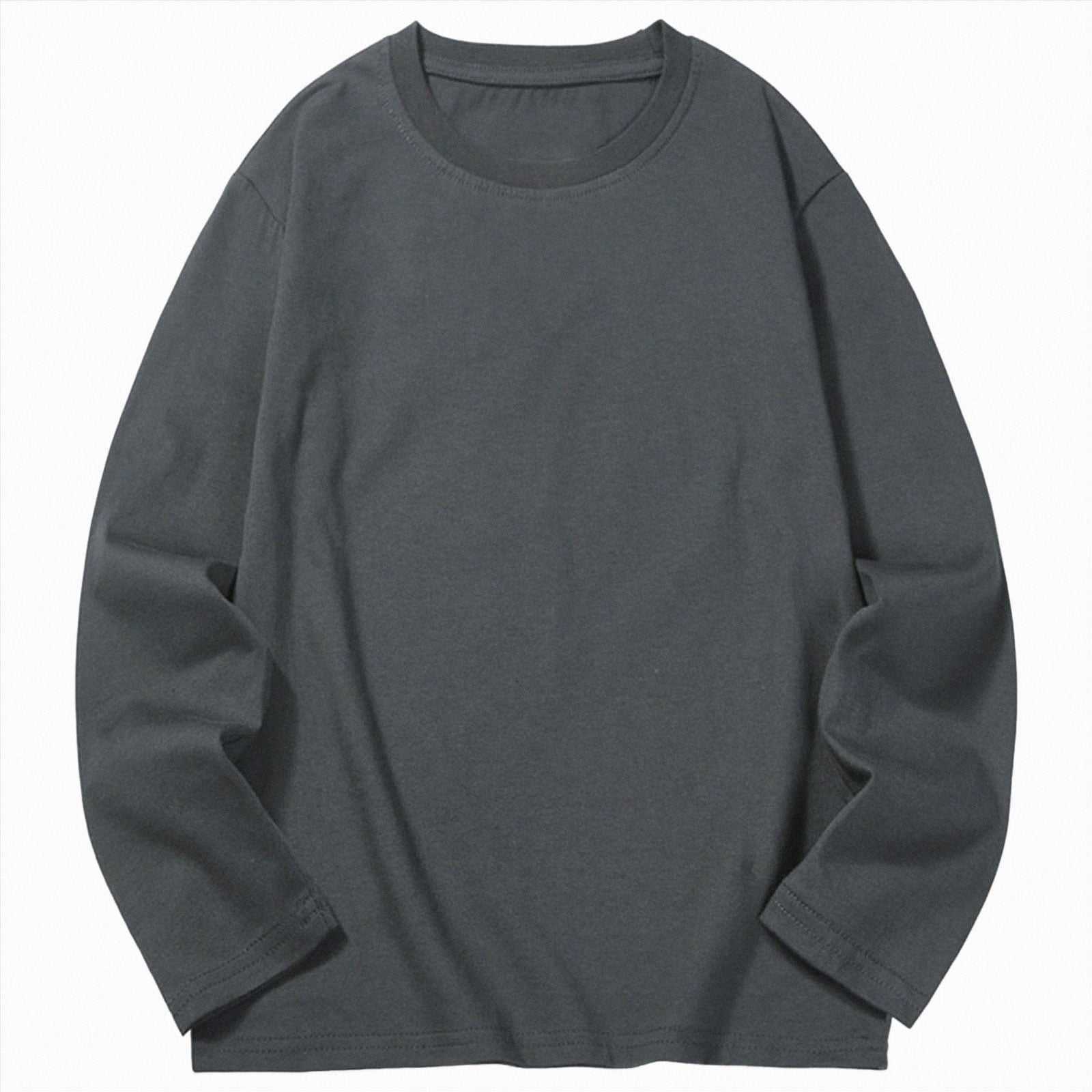 CAUYDY Boy's Long Sleeve Shirts, Crew Neck Soft Fall Tops Toddler Kids ...