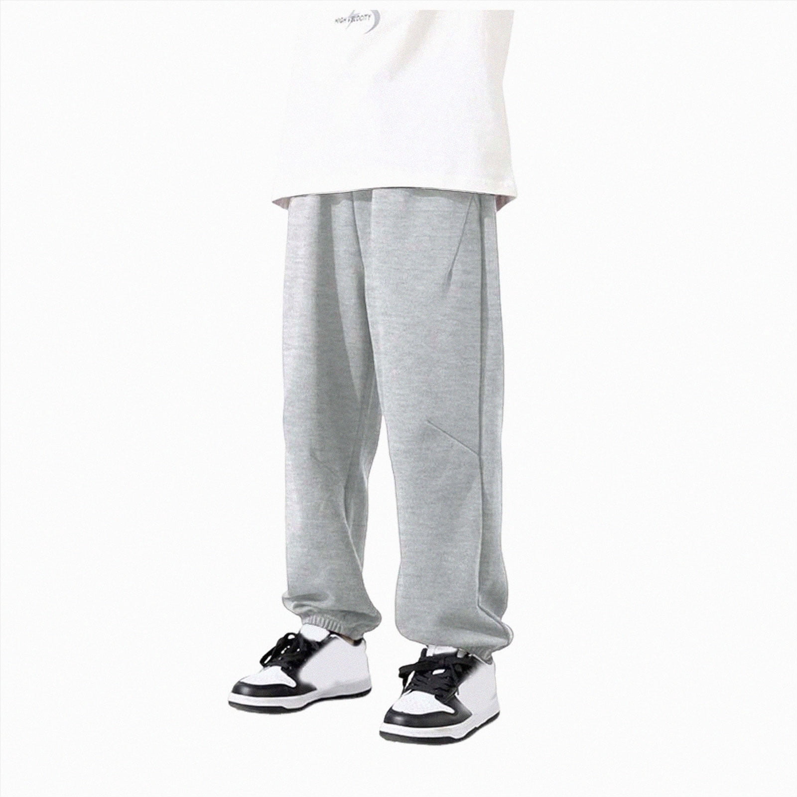 CAUYDY Boys' Baggy Sweatpants Straight Leg Open Bottom Casual Pants ...