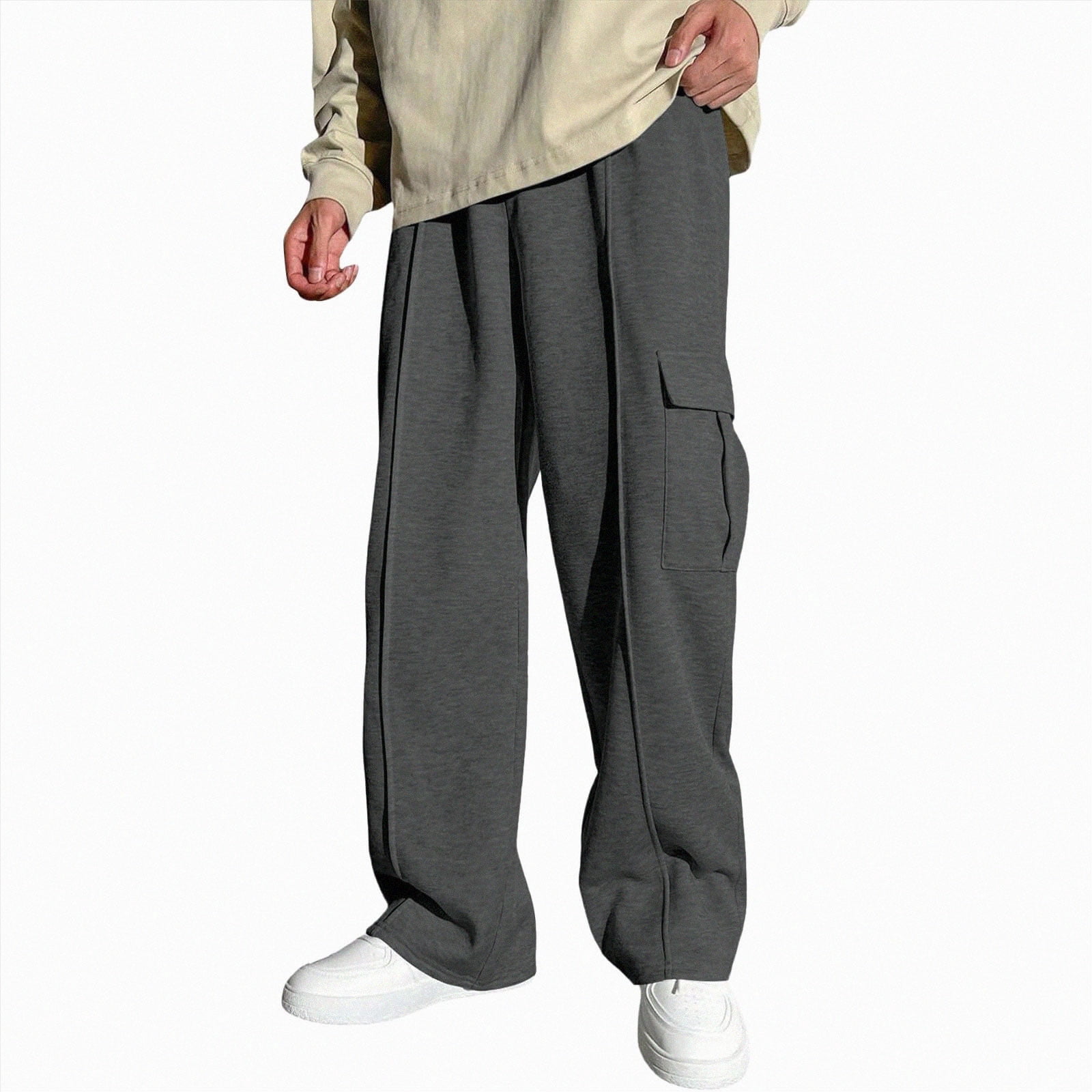 CAUYDY Boys' Cargo Sweatpants Lightweight Baggy Pants with Pockets Kids ...