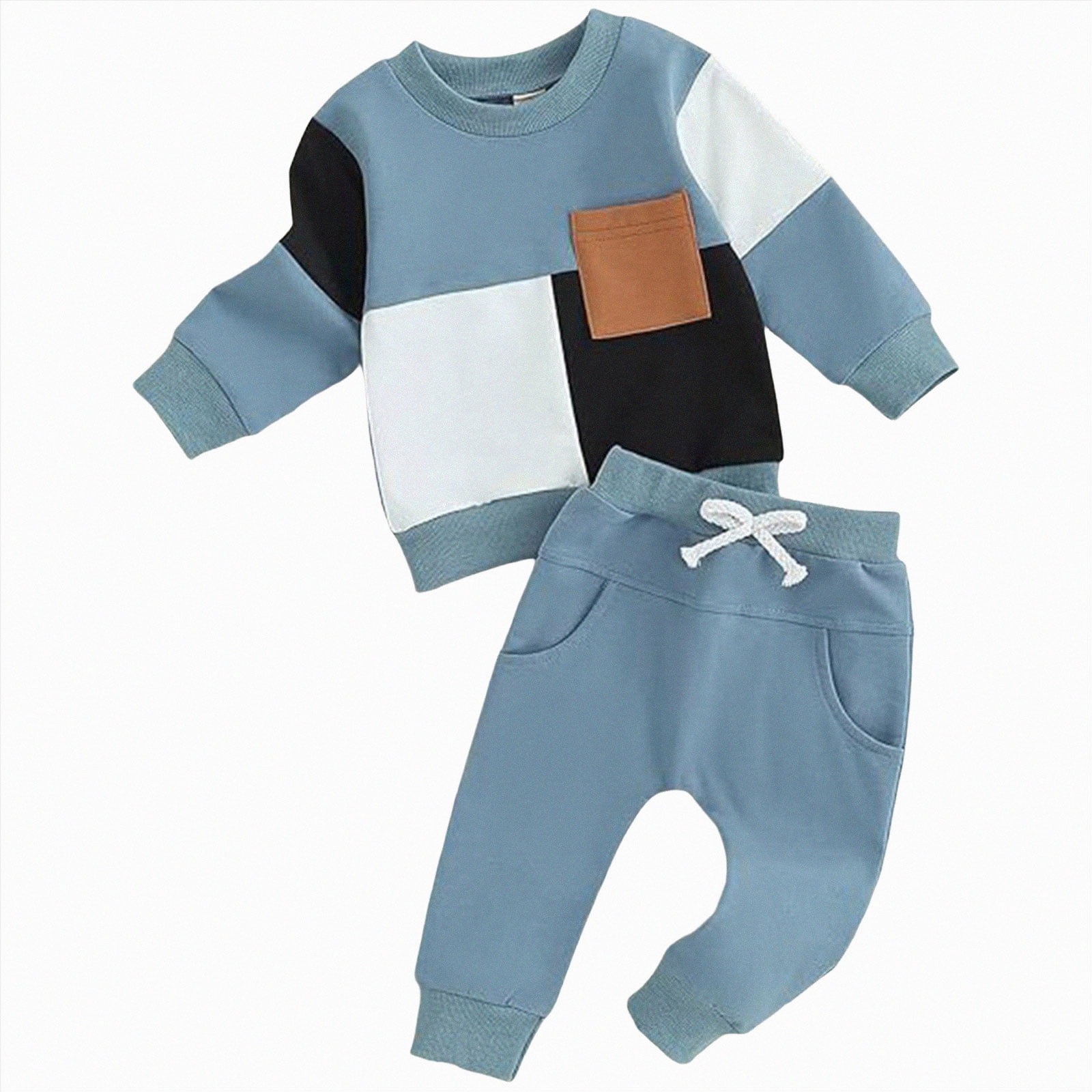 CAUYDY Boys Clothes Boy Outfits 2-Piece Long Sleeve Sweatshirt Tops and ...