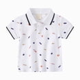 CAUYDY Boys Dinosaur Polo Shirt Toddler Short Sleeve Collared Shirt for ...