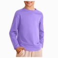 CAUYDY Boys Long Sleeve Shirts Cotton Crewneck T-Shirts for Boy Kids ...