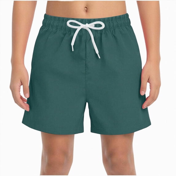 CAUYDY Boys/Toddler/Kids Shorts French Terry Cotton with Drawstring ...
