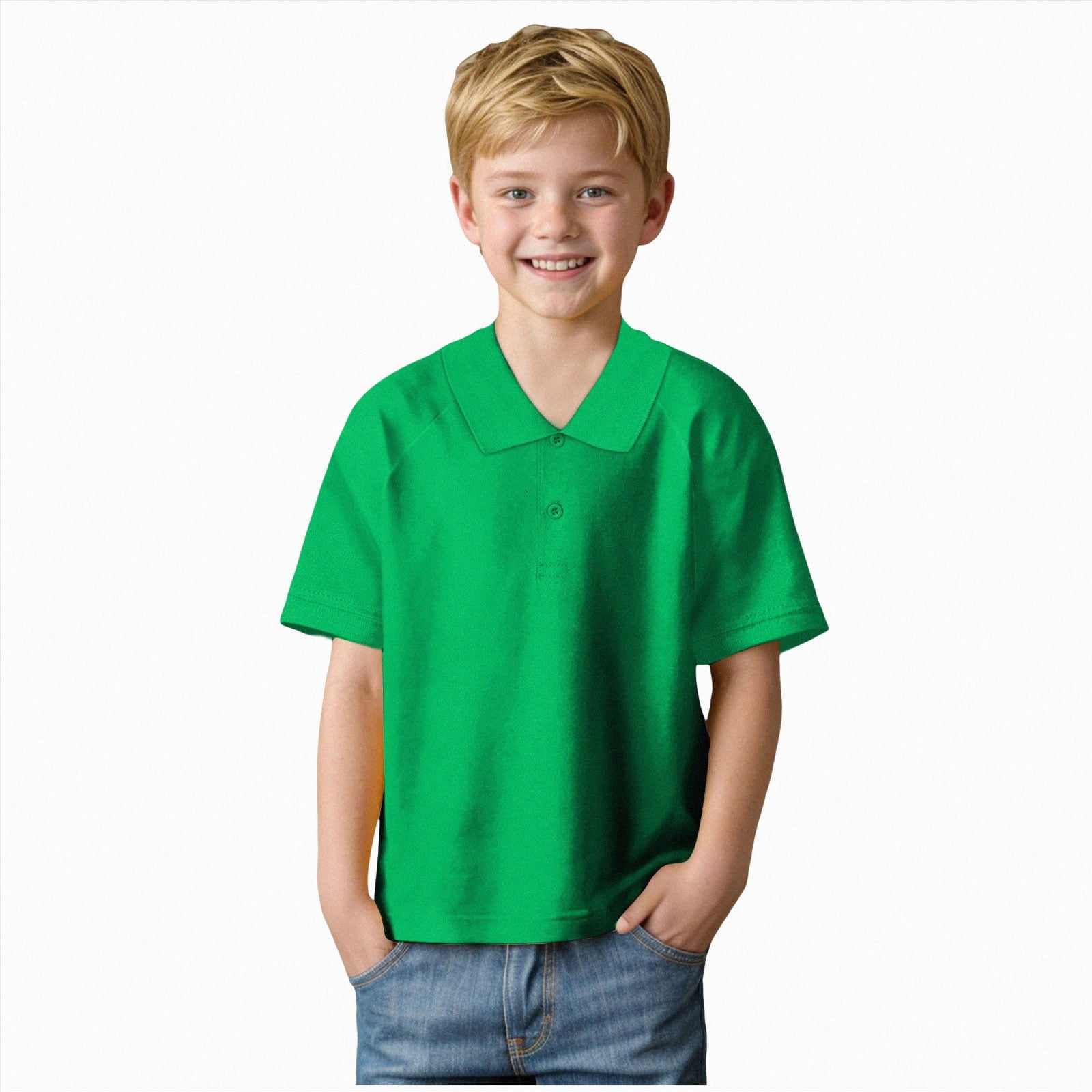 CAUYDY Boys and Toddlers' Short-Sleeve Active Performance Basic Polo ...