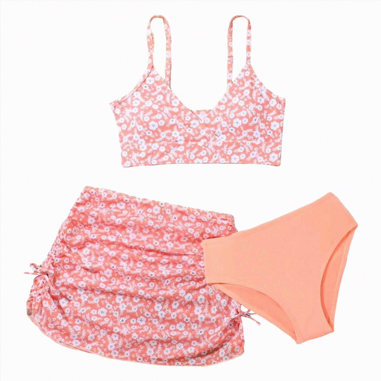 CAUYDY Children Girl Swimsuits 2 Piece Kids Girls Tankini Bathing Suit ...
