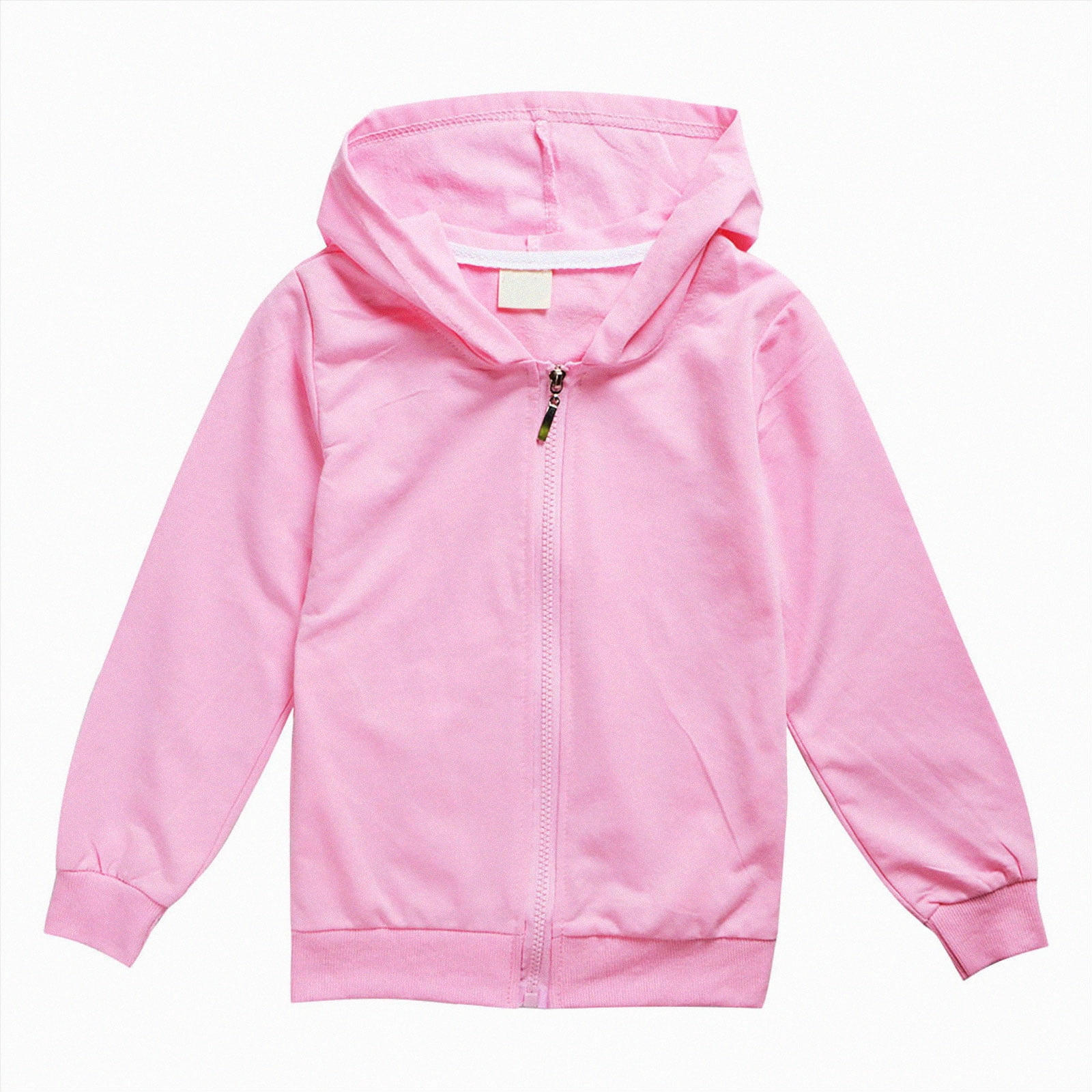 CAUYDY Girls Boys Athletic Zip Up Hoodie Sweatshirt Hooded Zipper ...