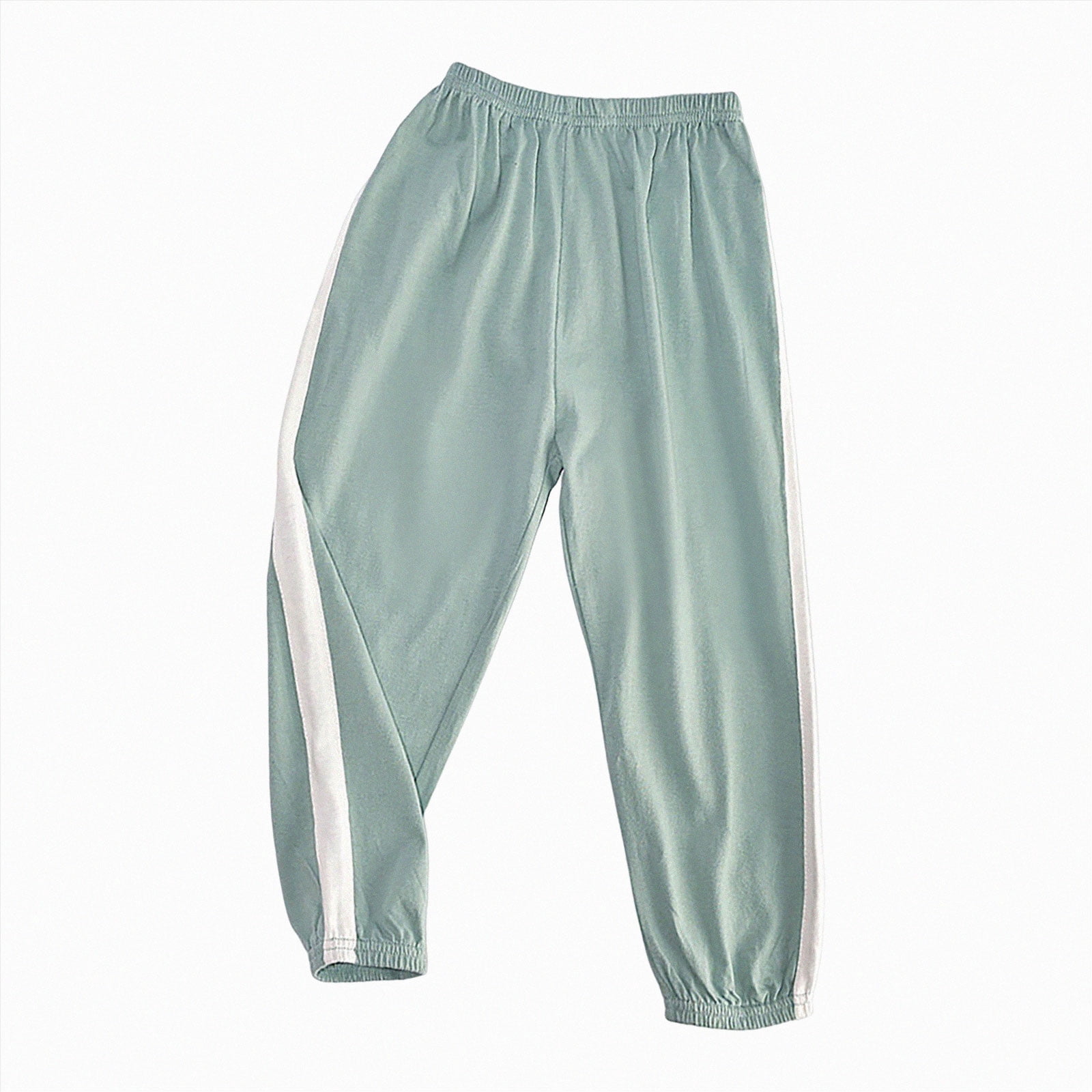 CAUYDY Girls' Cotton Sweatpants Elastic Waisted Joggers Athletic Pants ...