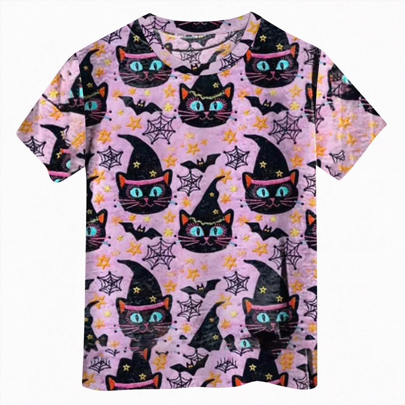 CAUYDY Girls Halloween T-Shirt Ghost Shirts Spooky Season Kids Graphic ...