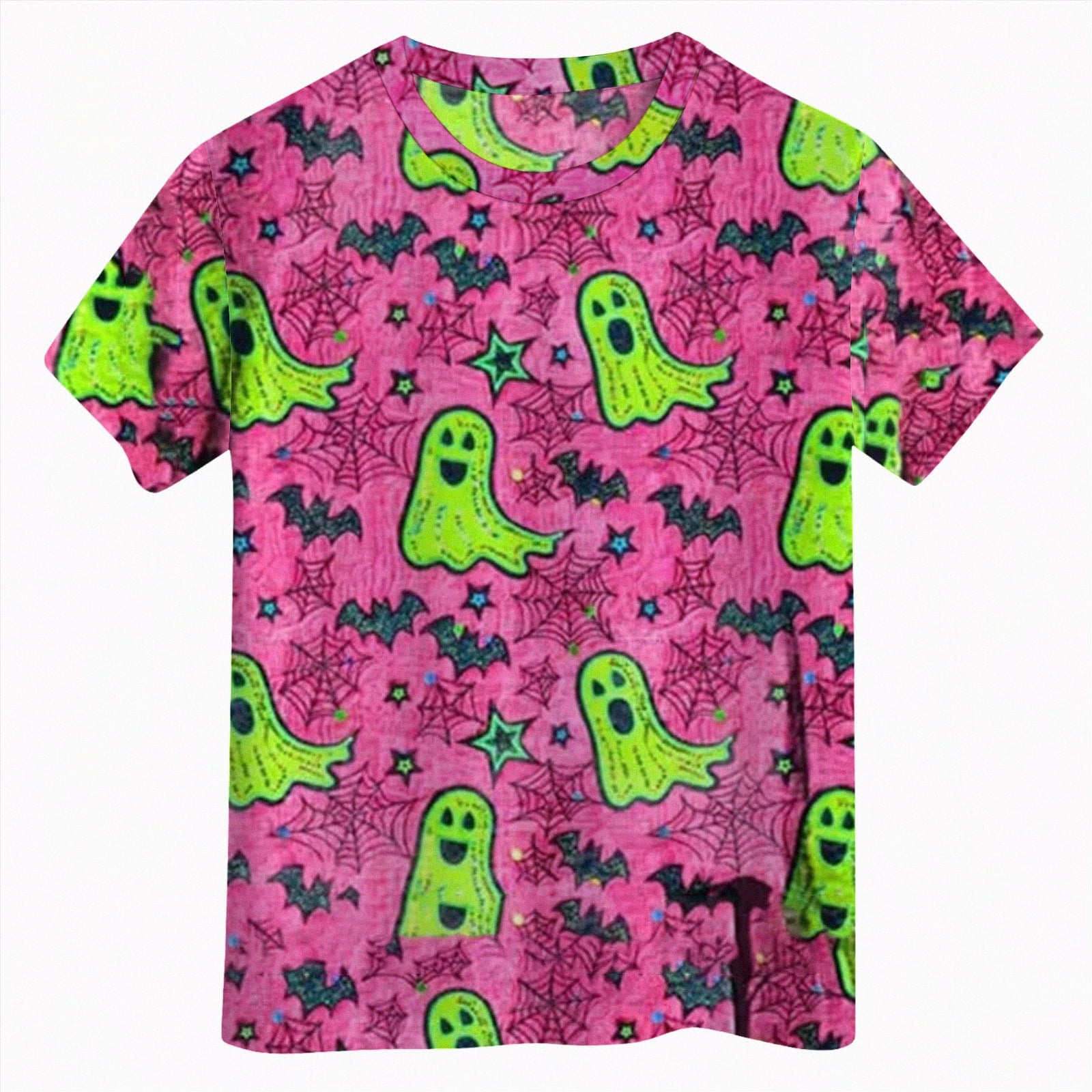 CAUYDY Girls Halloween T-Shirt Ghost Shirts Spooky Season Kids Graphic ...