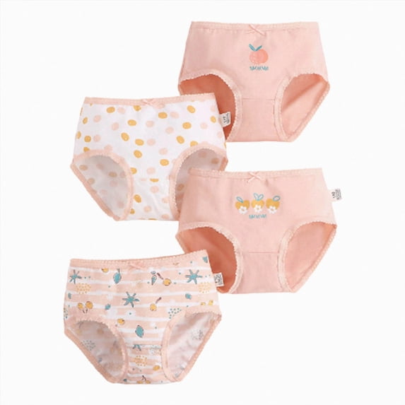 CAUYDY Girls Underwear, 4 Pack Toddler Kids Underwear Cotton Panties ...