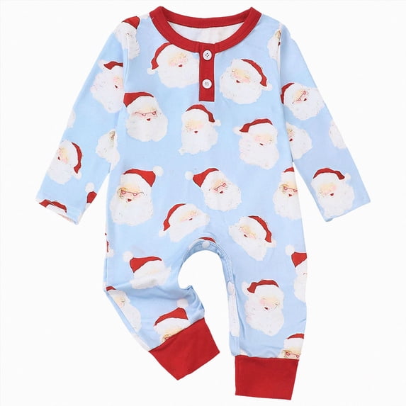 CAUYDY Infant Baby Boy Girl Christmas Outfit Santa Claus Long Sleeve ...