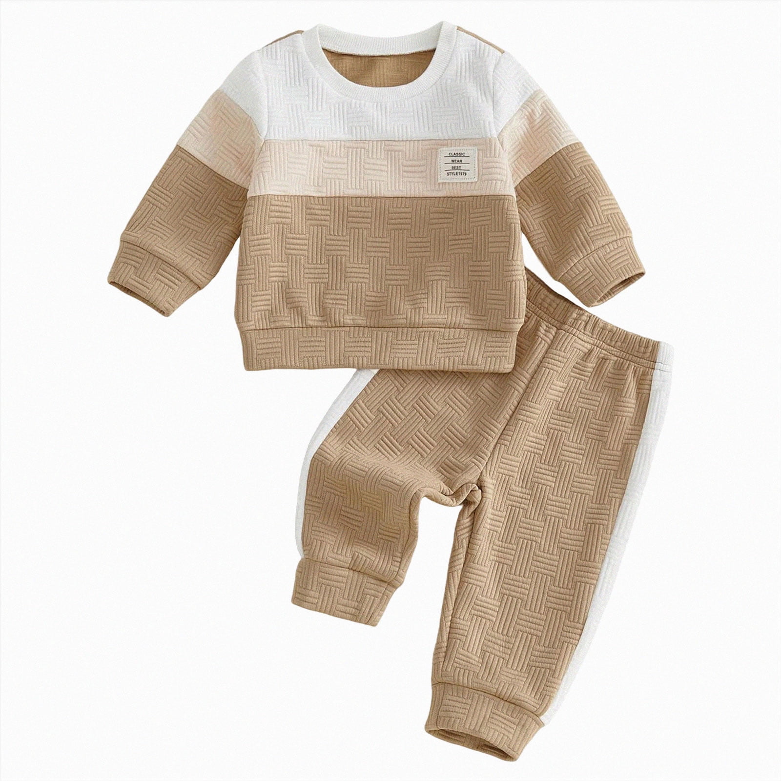 CAUYDY Infant Baby Boys Fall Contrast Color Outfit Pants Sets Long ...