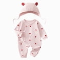 CAUYDY Infant Baby Girl Long Sleeve Cute Print Romper Lace Up Jumpsuit ...