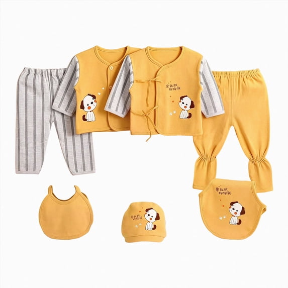 CAUYDY Infant Girls Outfits Preemie Boys Clothes Unisex Baby Layette 2 ...