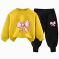 CAUYDY Infant Toddler Baby Girl Clothes Letters Bow Print Crewneck ...