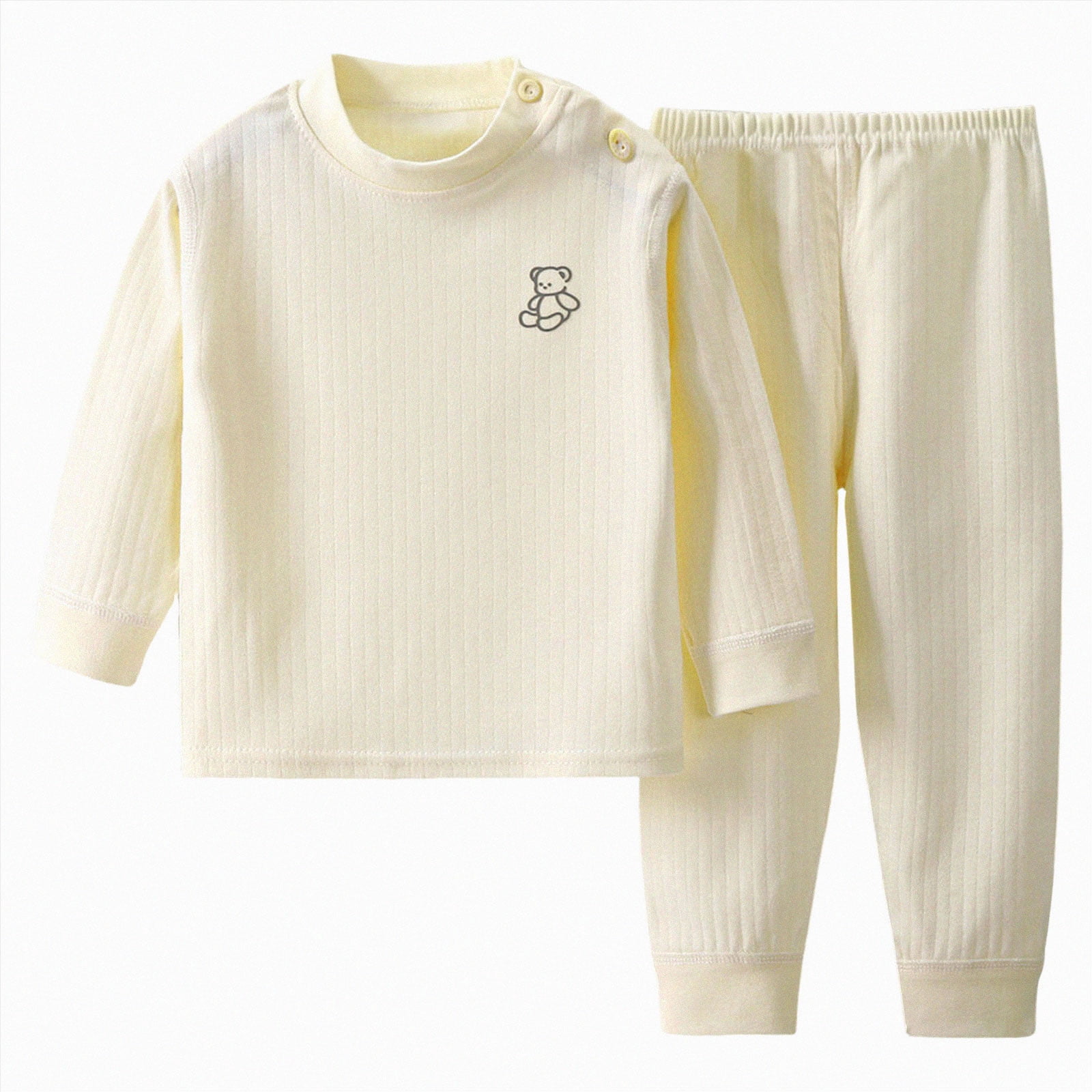 CAUYDY Kids Boy Pajamas Baby Girls Sleepers Long Sleeved T-Shirt and ...