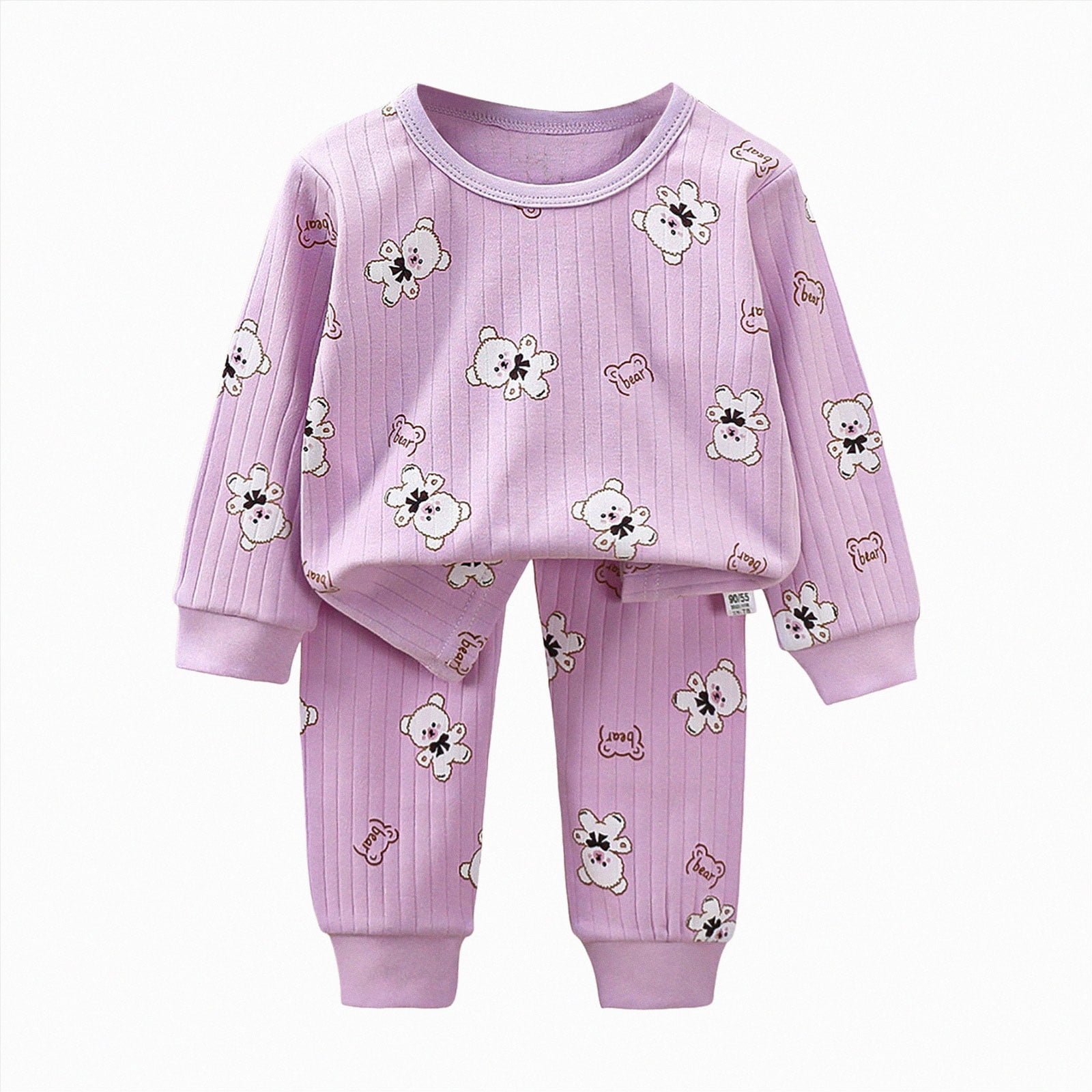CAUYDY Kids Girls Sleepwear Baby Boys Pajamas Long Sleeved Shirt and ...