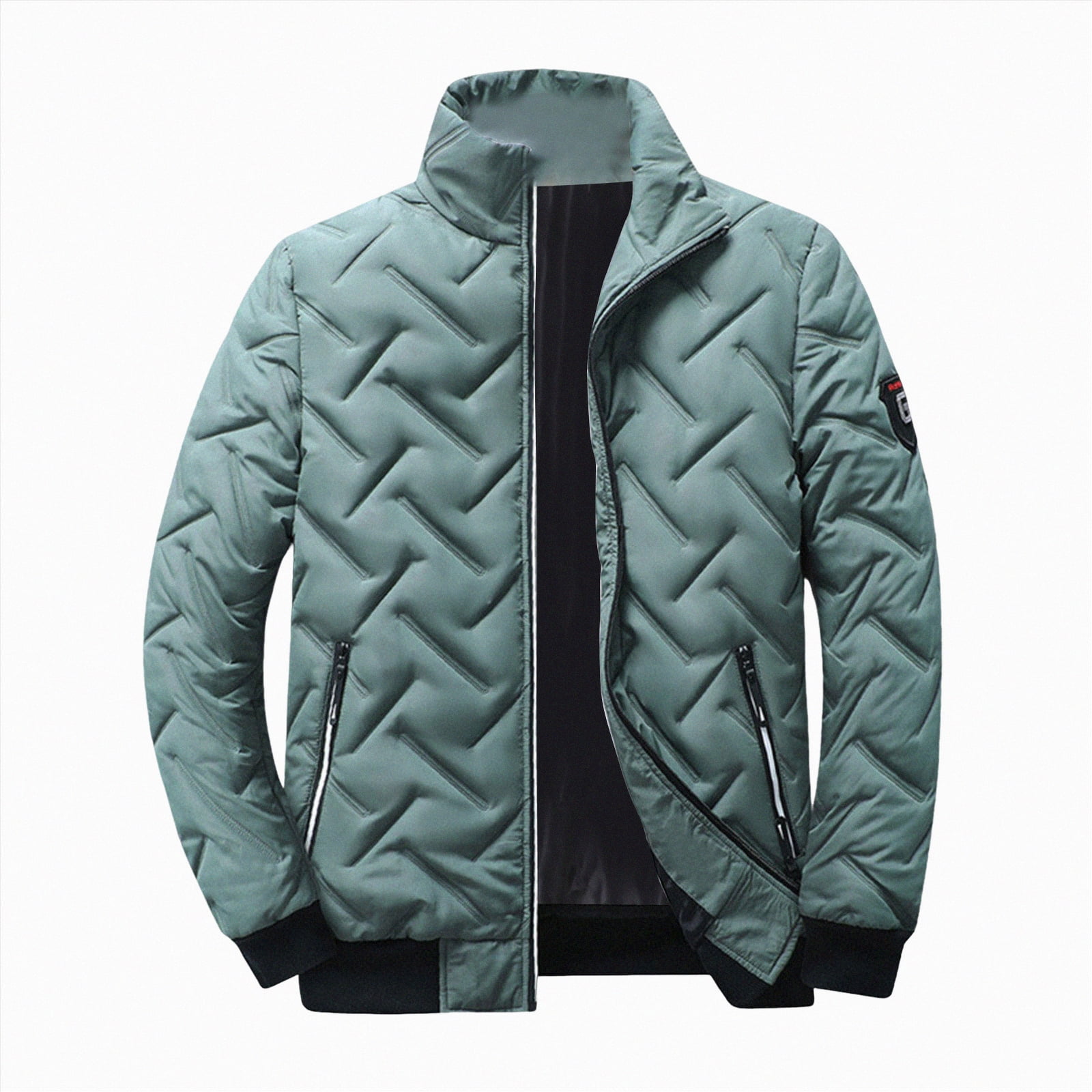 CAUYDY Men Puffer Jacket Packable Lightweight Winter Jackets Coats ...