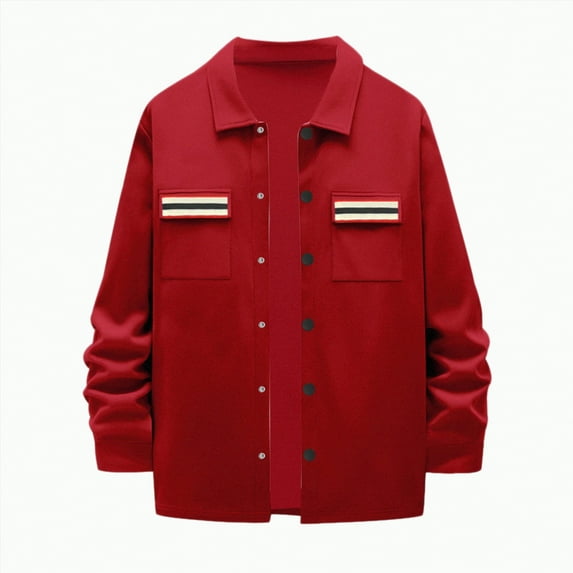 CAUYDY Men's Casual Lightweight Shirt Jacket Work Shacket Jackets ...