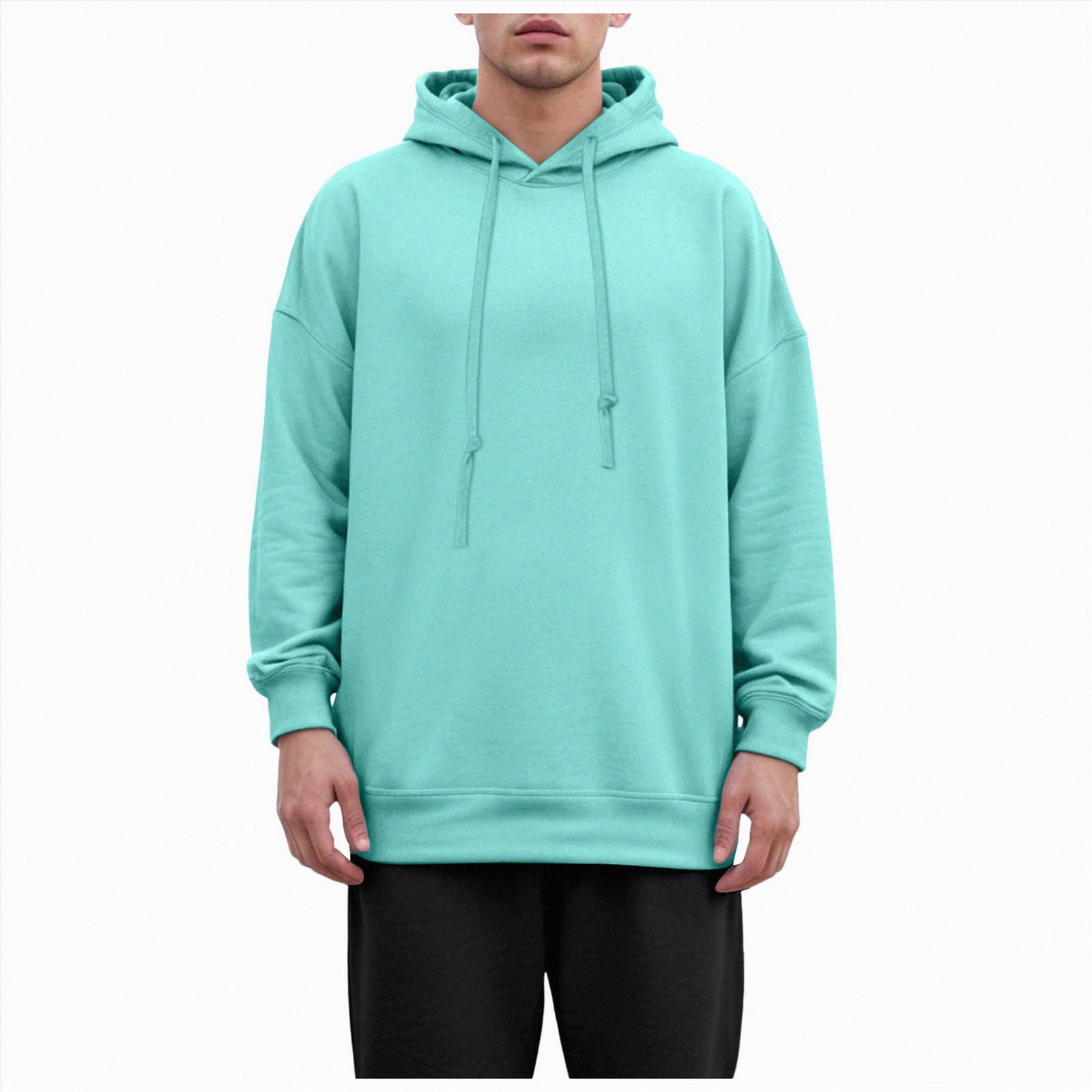 CAUYDY Men's Fleece Pullover Hoodie Loose Fit Ultra Soft Hooded ...