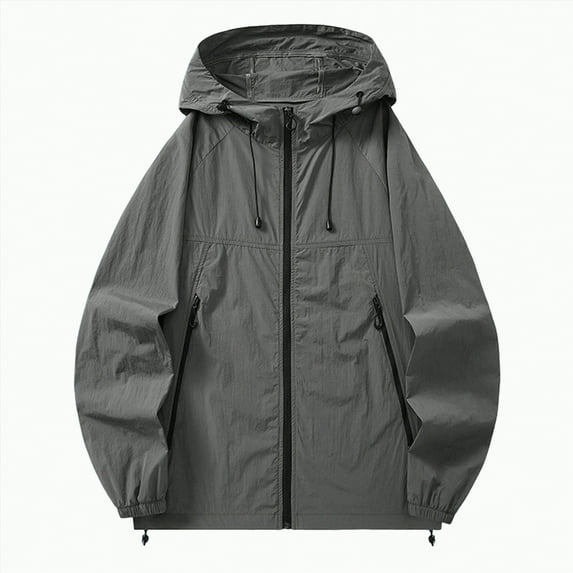 CAUYDY Men's Softshell Jacket with Hood Waterproof Windbreaker ...