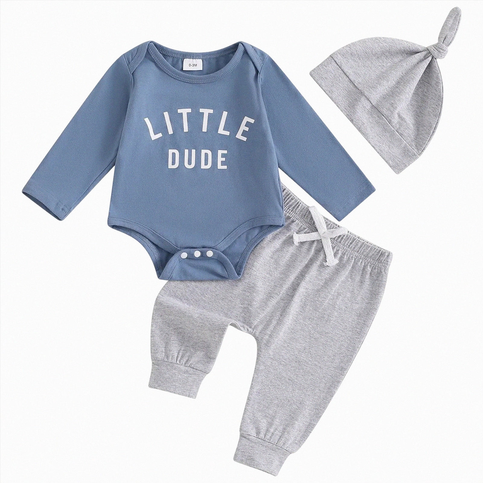 CAUYDY Newborn Baby Gifts Boy Preemie Layette Set Clothes Pants Hat ...