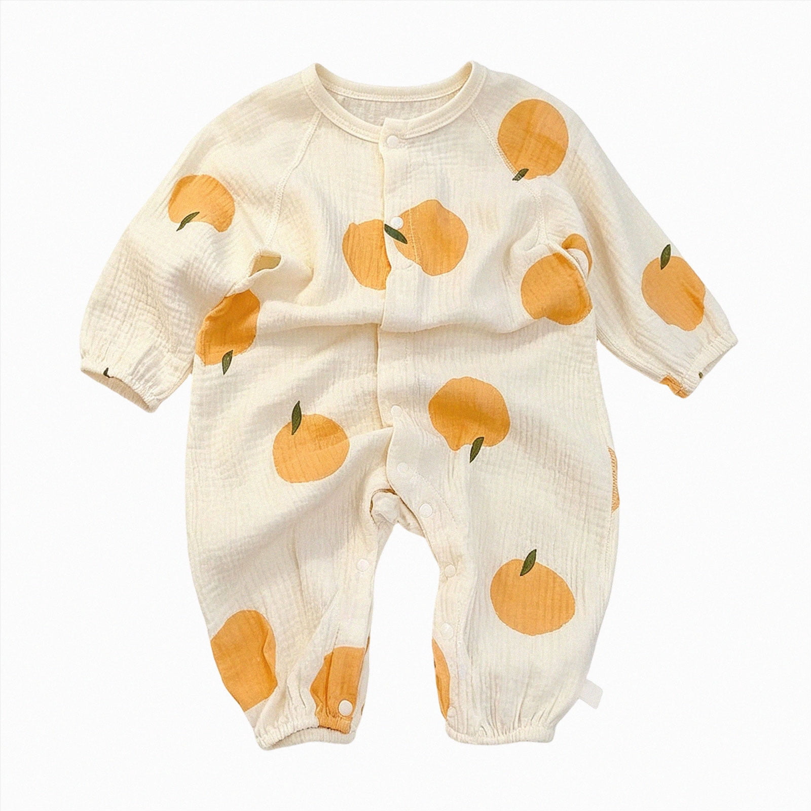 CAUYDY Newborn Baby Pajamas Long Sleeve Jumpsuit Romper Fall Winter 3M ...