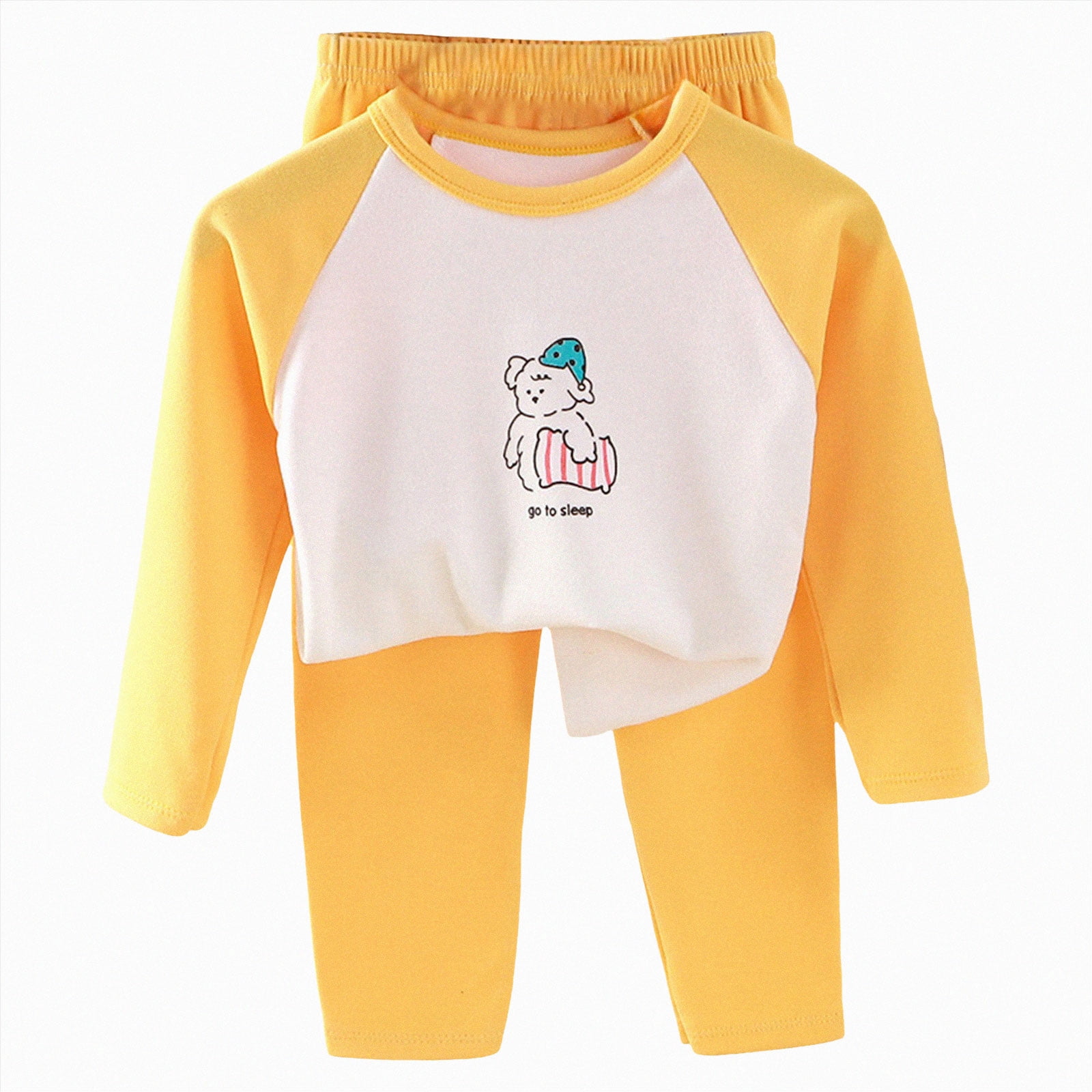 CAUYDY Preemie Girls Outfits Baby Boy Sleepwear Long Sleeve T-Shirt and ...
