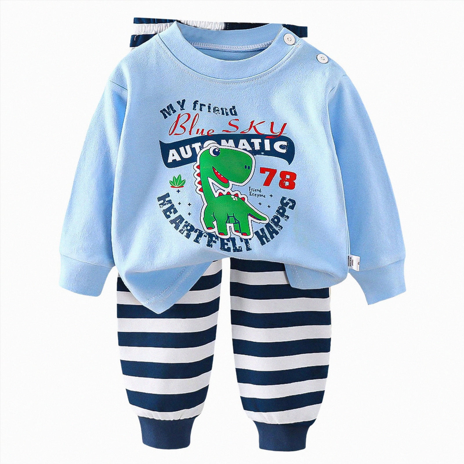 CAUYDY Preemie Girls Sleepwear Baby Boy Clothes Long Sleeved Shirt ...