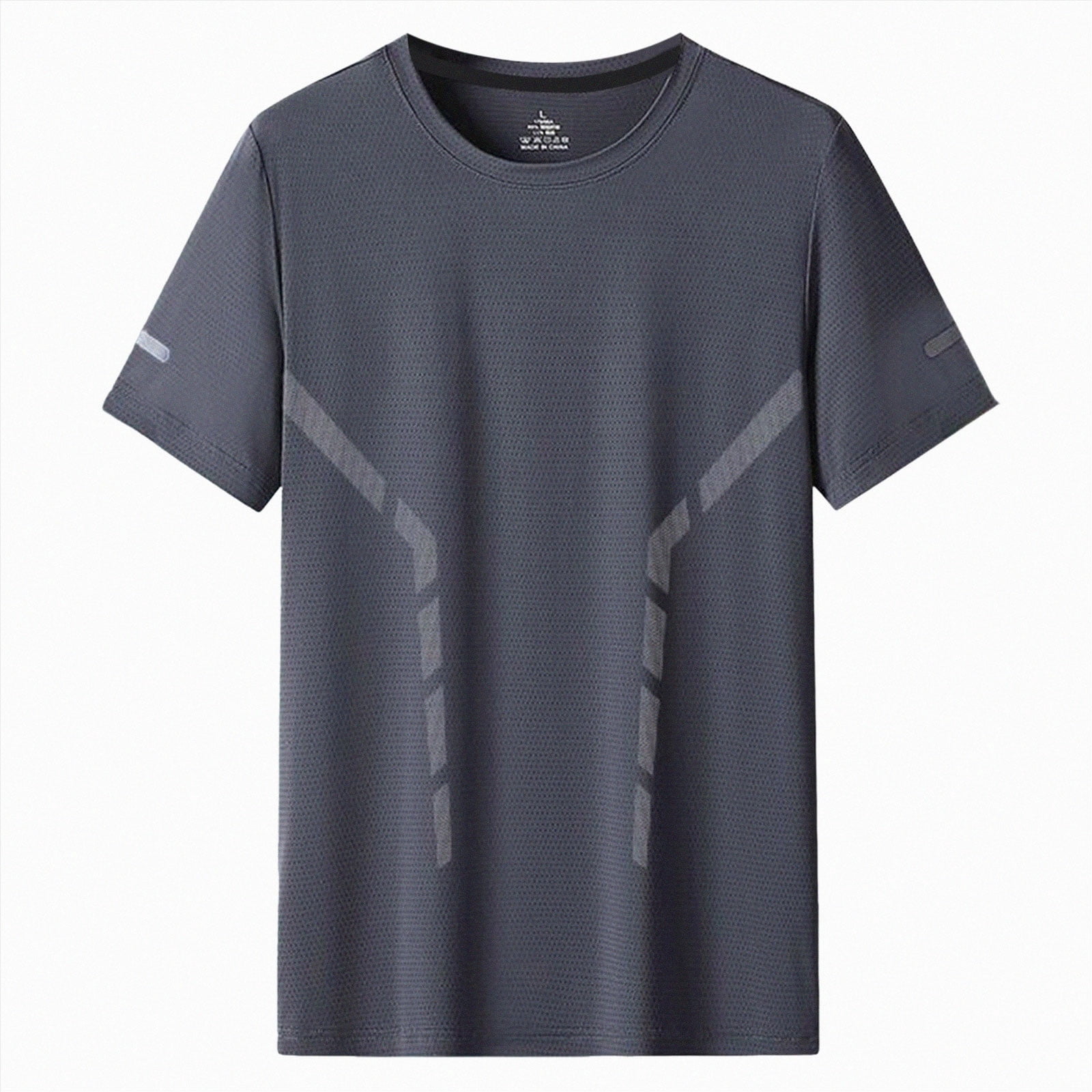 CAUYDY Quick Dry Ice Silk Athletic T-Shirts for Men, Athletic Short ...