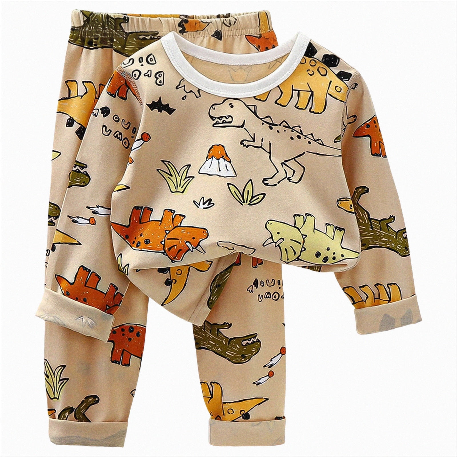CAUYDY Sizes 5-6 Years Little Kids Boys Pjs Toddler Girl Clothes Long ...