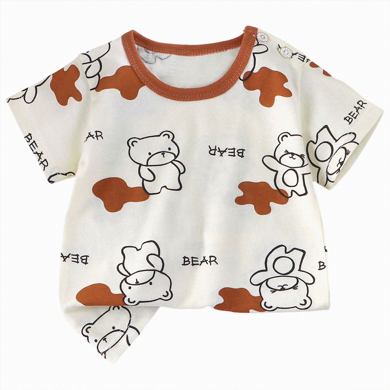 CAUYDY Summer Toddler Boys Short Sleeve Cartoon Cat Prints T Shirt Cute ...