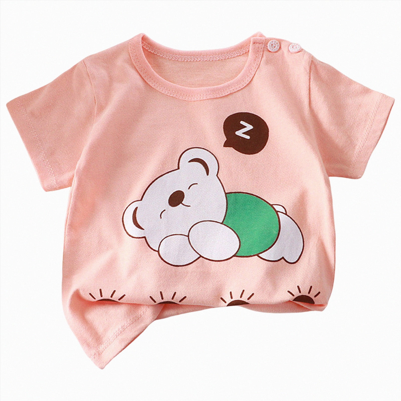 CAUYDY Summer Toddler Boys Short Sleeve Cartoon Cat Prints T Shirt Cute ...
