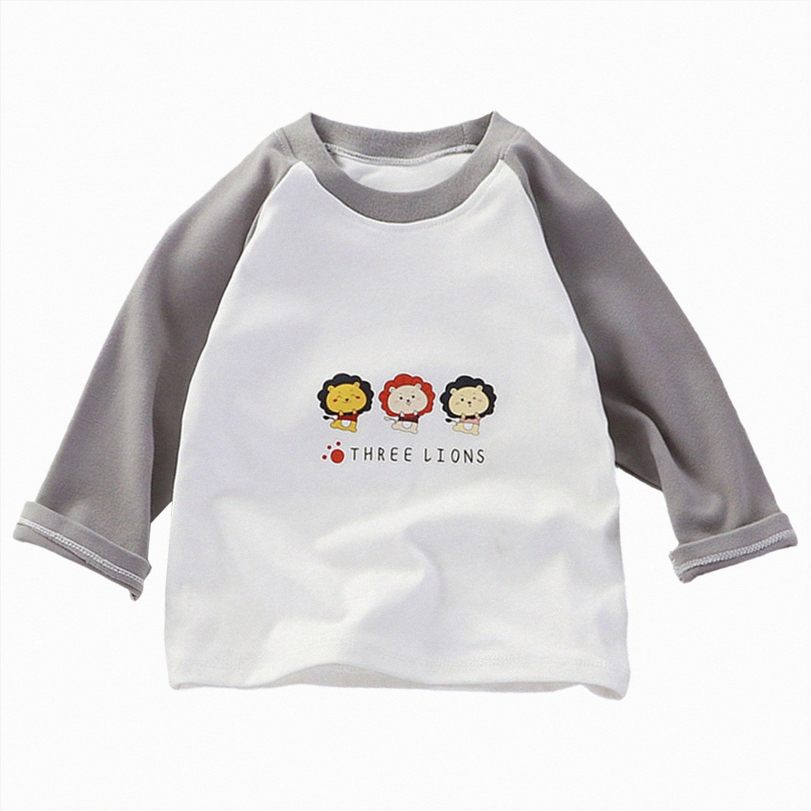 CAUYDY T Shirt Toddler Boys Raglan Long Sleeve Shirts Cute Animals ...