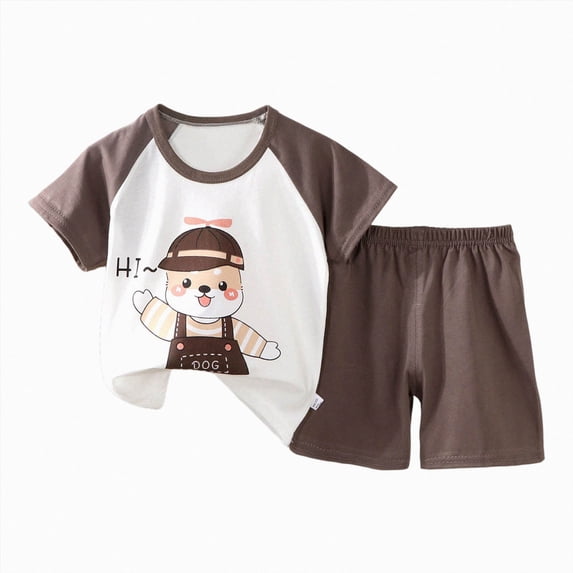 CAUYDY Toddler Baby Boy Clothes Kids Summer Truck Print T Shirt Short ...