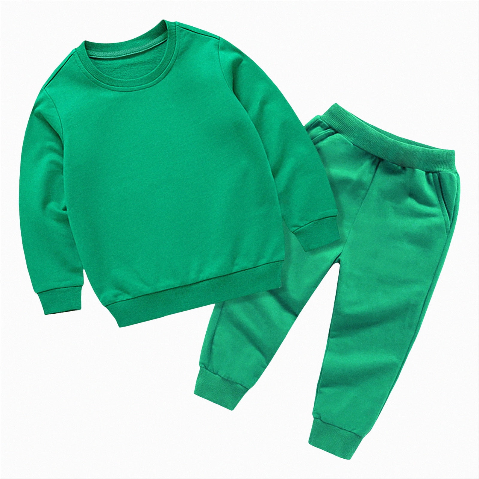 CAUYDY Toddler Baby Boy Clothes Solid Color Long Sleeve Crewneck ...